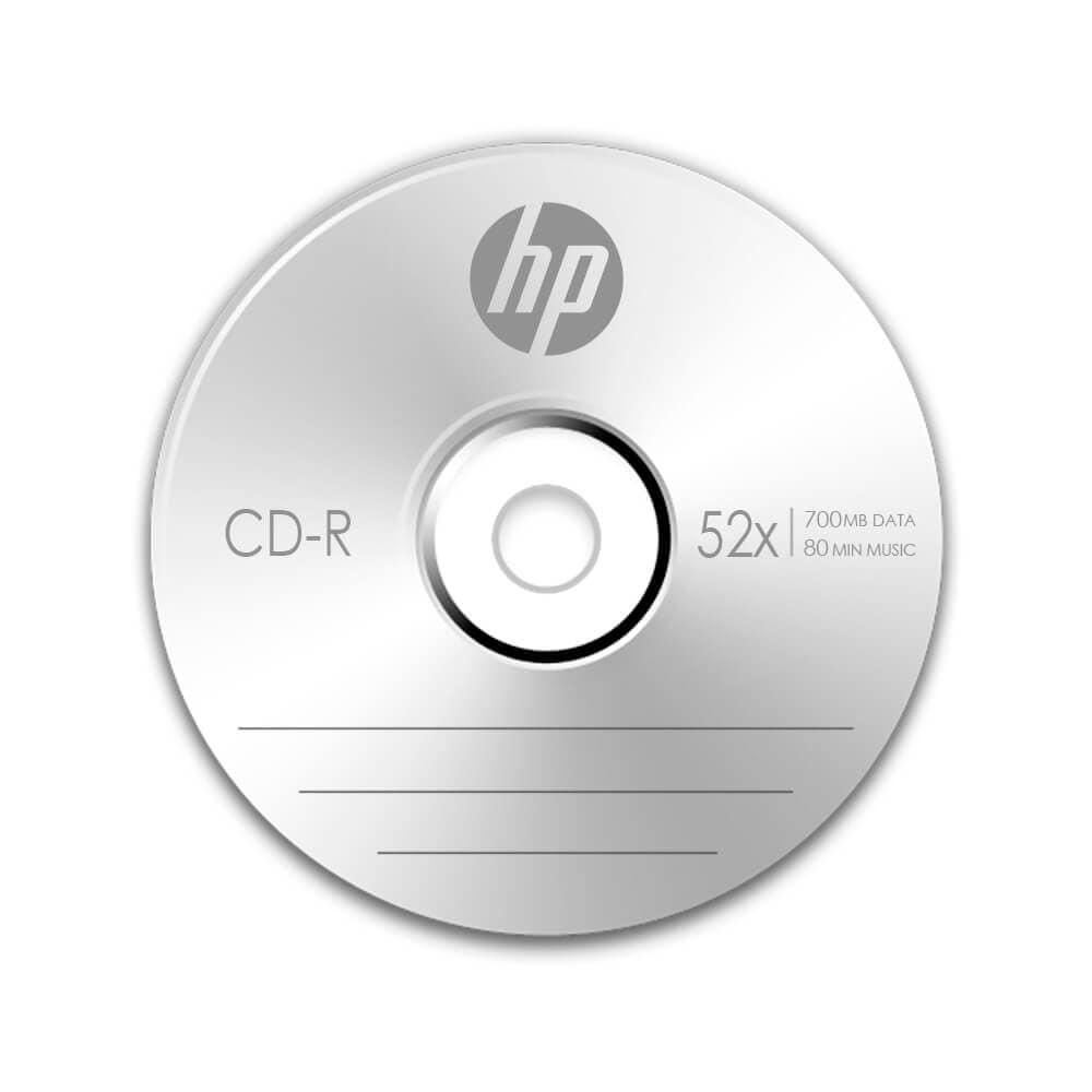 แผ่นซีดี CD CD-R / CD-R หน้าขาว Hp / Ridata แท้ ความจุ 700MB Pack 50 ...