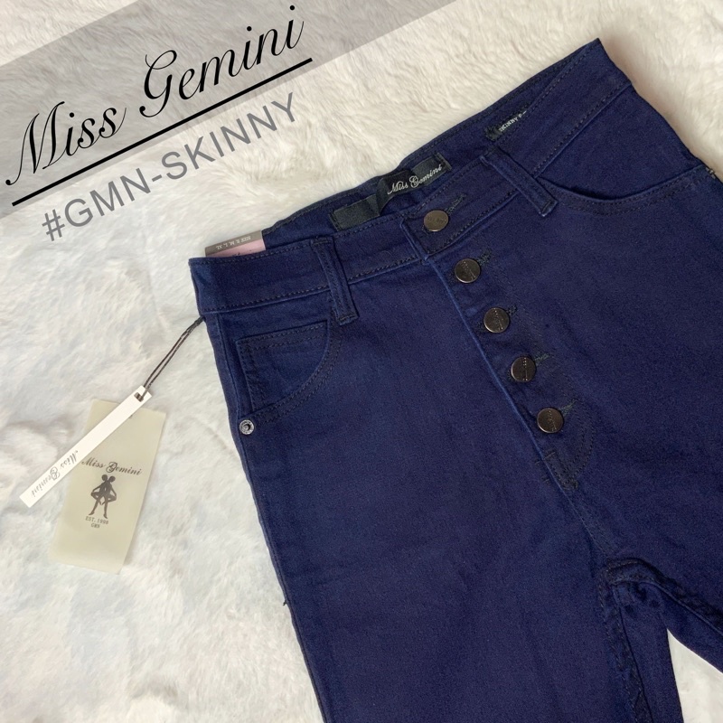 กางเกงยีนส์ยืดเอวสูง Miss Gemini | Shopee Thailand