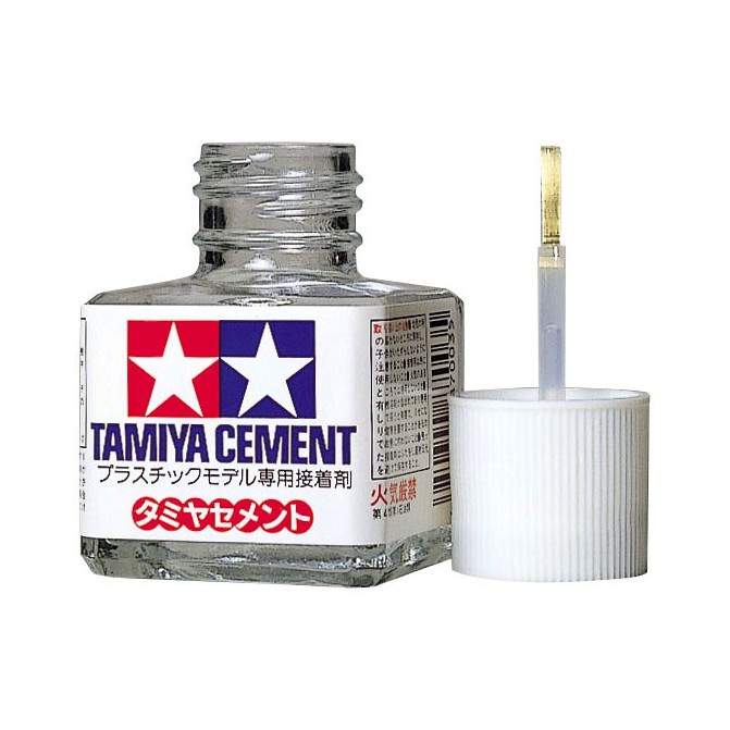 TAMIYA 87003 TAMIYA CEMENT (40ML) กาวสำหรับการทำโมเดลพลาสติก ฝาขาว ...