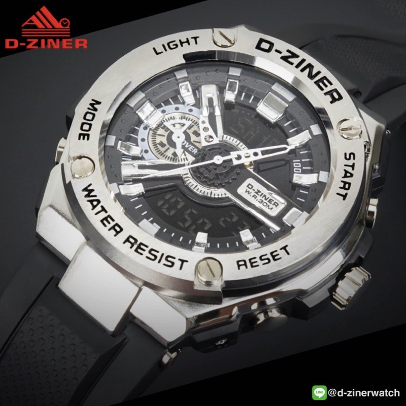 นาฬิกาdziner รุ่น8118 auto light | Shopee Thailand