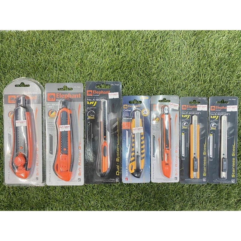 Elephant Cutter A series คัตเตอร์ตราช้าง คุณภาพเกรดAอย่างดี | Shopee ...