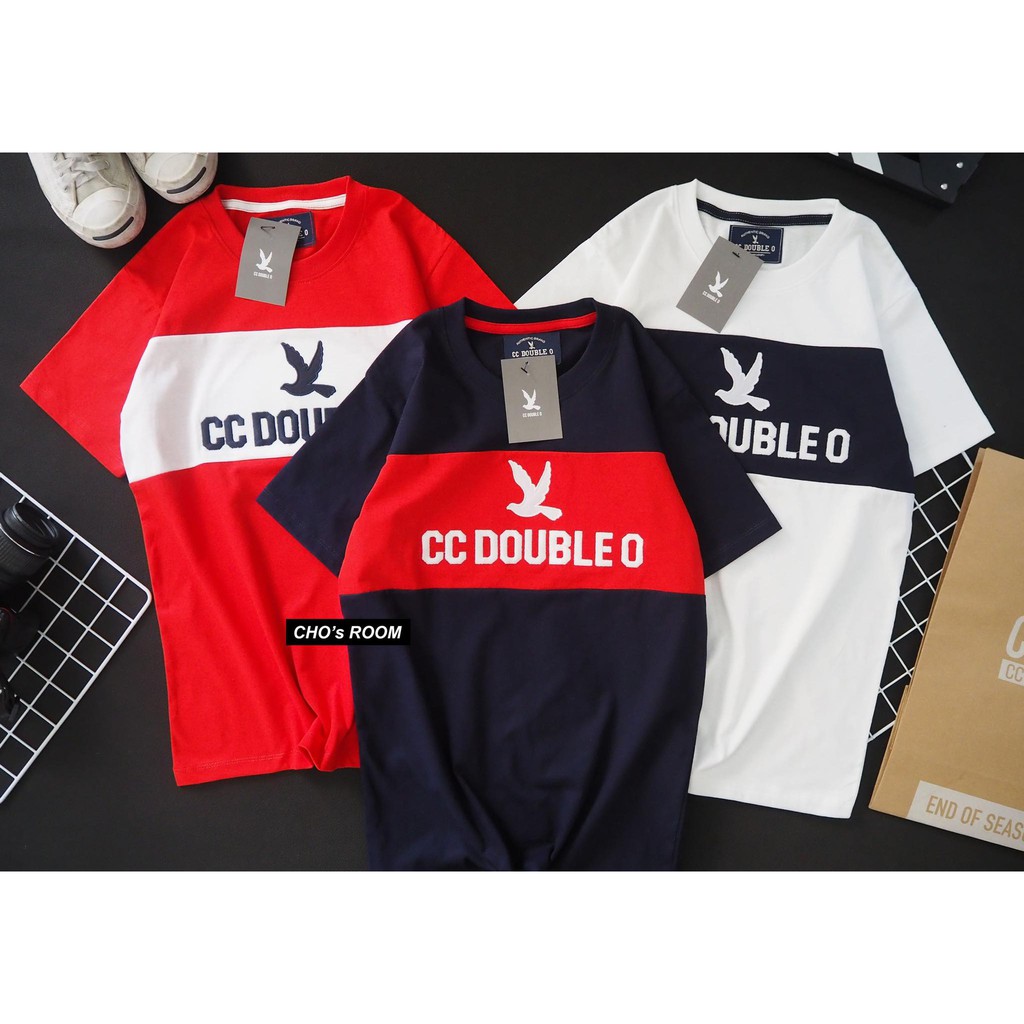 💥สินค้าขายดี 🔥เสื้อยืดงานปักตัดต่อ. งานป้าย🔖 CC-DOUBLE O Cotton 100% (SMLXL) No.07 | Shopee Thailand