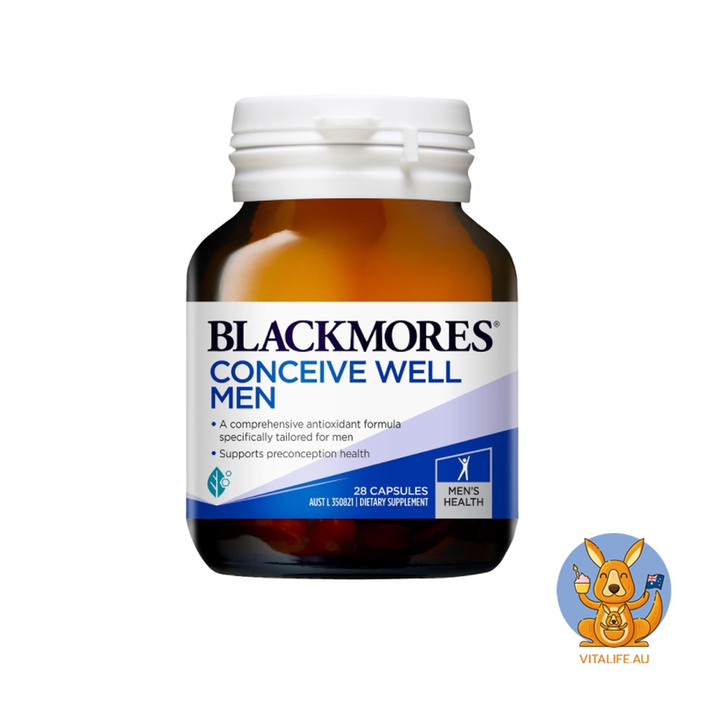 Blackmores Conceive Well Men วิตามินบำรุงสเปริม (ท่านชาย ) เพื่อการมี ...