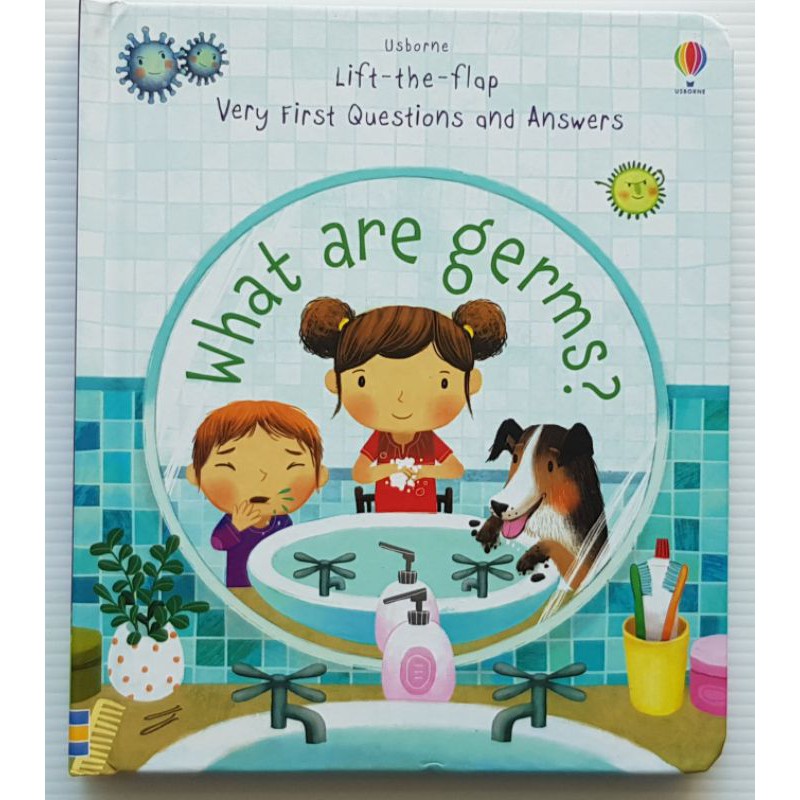 What are germs? เหมาะสำหรับ 2 ขวบ+ Board book กระดาษแข็งทุกหน้า with ...