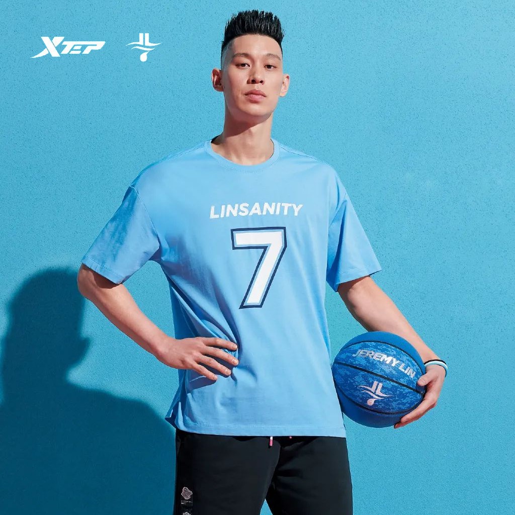 Xtep Jeremy Lin ชุดบาสเก็ตบอล แบบเสื้อยืด เสื้อแขนกุด และกางเกงขาสั้น ...