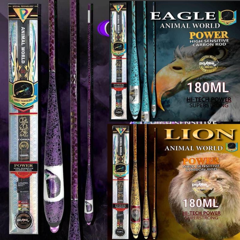 คันชิงหลิวตกกุ้ง Pokee Animal world 180 ML ขนาด 1.80 ปลาย แบริ่ง | Shopee Thailand