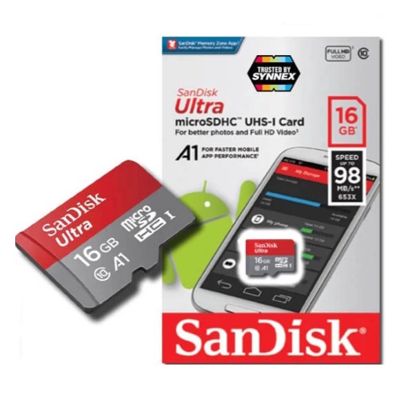 Sandisk ultra Memory Card Micro SD เมมโมรี่การ์ด ไมโครการ์ด ความจุ 16GB ...
