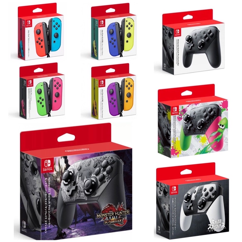 Nintendo switch : Joy pro Controller / Joy con มีทุกสีให้เลือก | Shopee ...