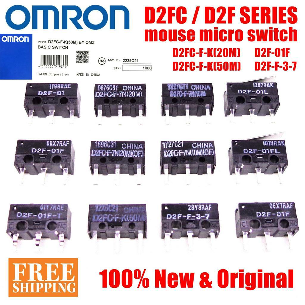 10PCS OMRON mouse micro switch D2FC-F-7N 10m 20m OF D2FC-F-K(50M) D2F D2F-F D2F-L D2F-01 D2F-01L ...