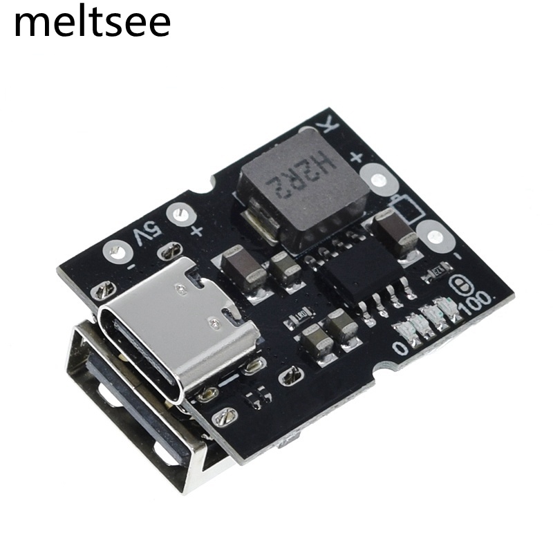 Type-c USB 5V 2A 18650 บอร์ดโมดูลเครื่องชาร์จ USB Boost Converter Step ...