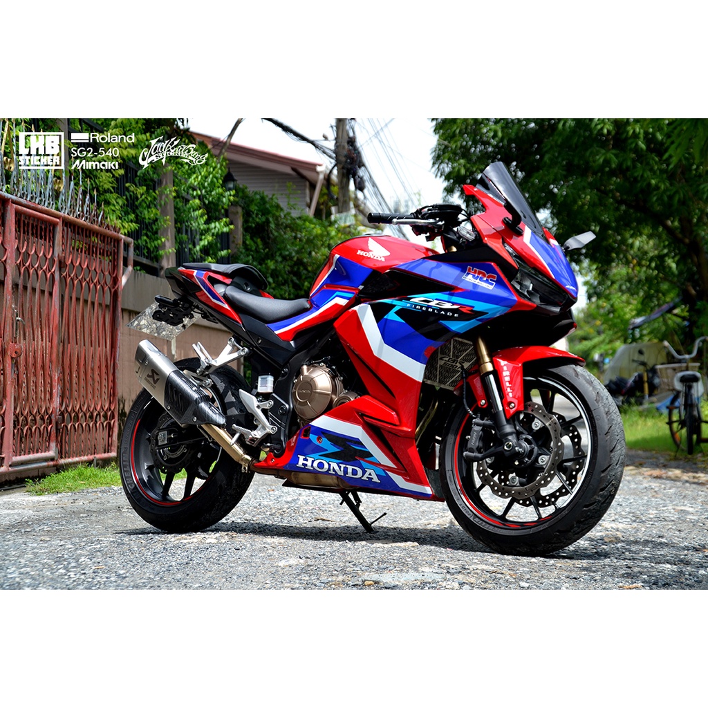 สติ๊กเกอร์แต่งลายรถ HONDA CBR 500 ปี 2019-2022 ลาย CBR FIREBLADE ...