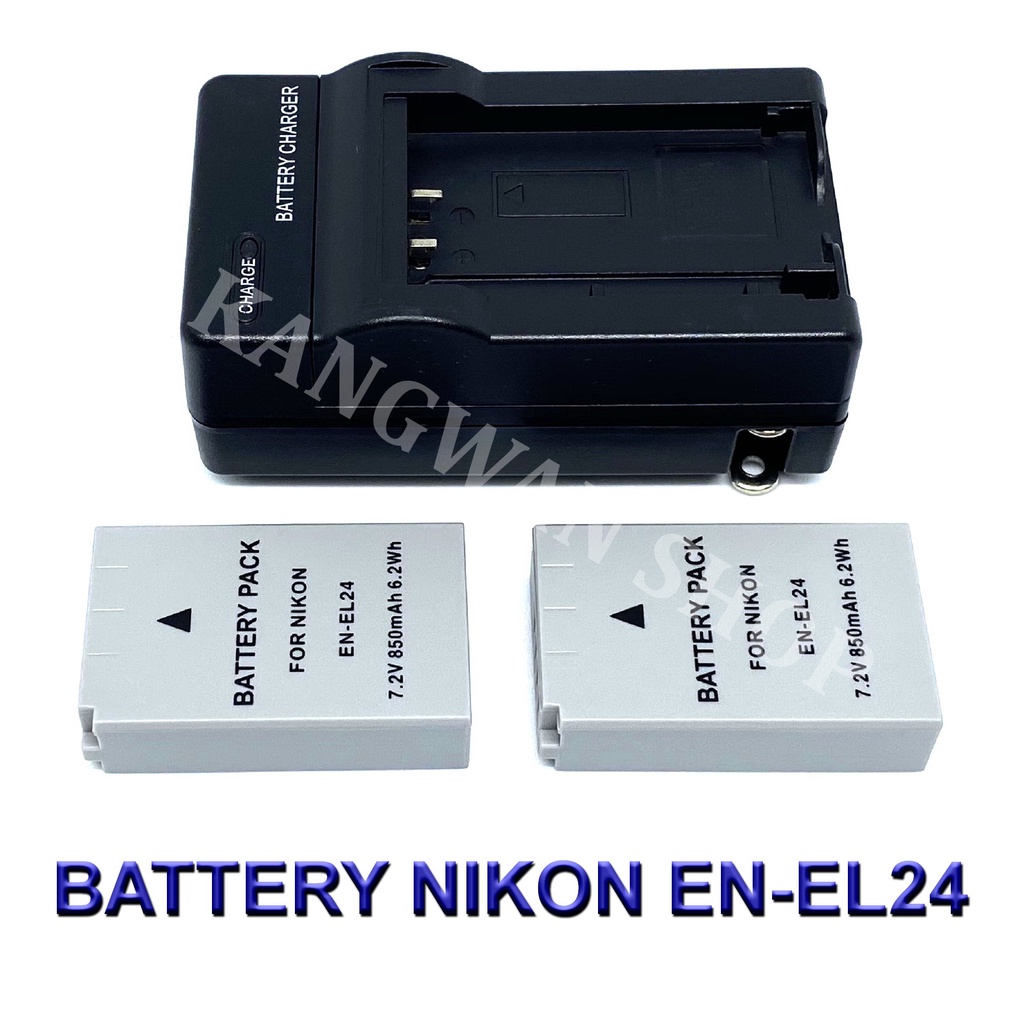 EN-EL24 \ ENEL24 แบตเตอรี่และแท่นชาร์จสำหรับกล้องนิคอน Battery and Charger For Nikon 1 J5,DL18 ...