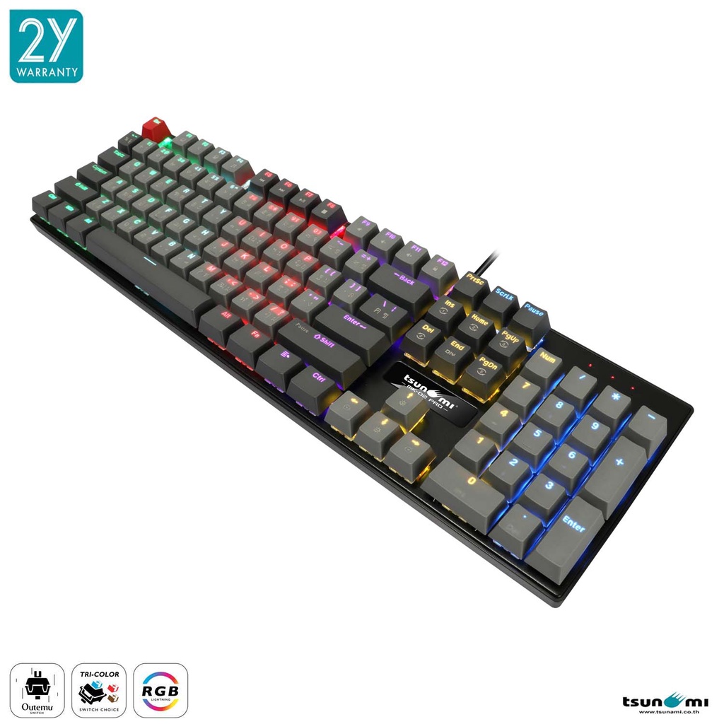 Tsunami Outemu MK-02 Pro 104 Keys 100% Mechanical Gaming Keyboard Blue ...