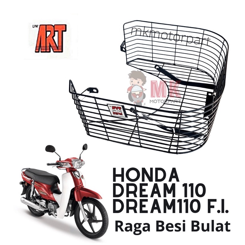 Bakul Raga BESI BULAT / ตะกร้าลวดเหล็ก Honda EX5 Kambing Dream110 / EX5110 / Dream110Fi ฉีด ...