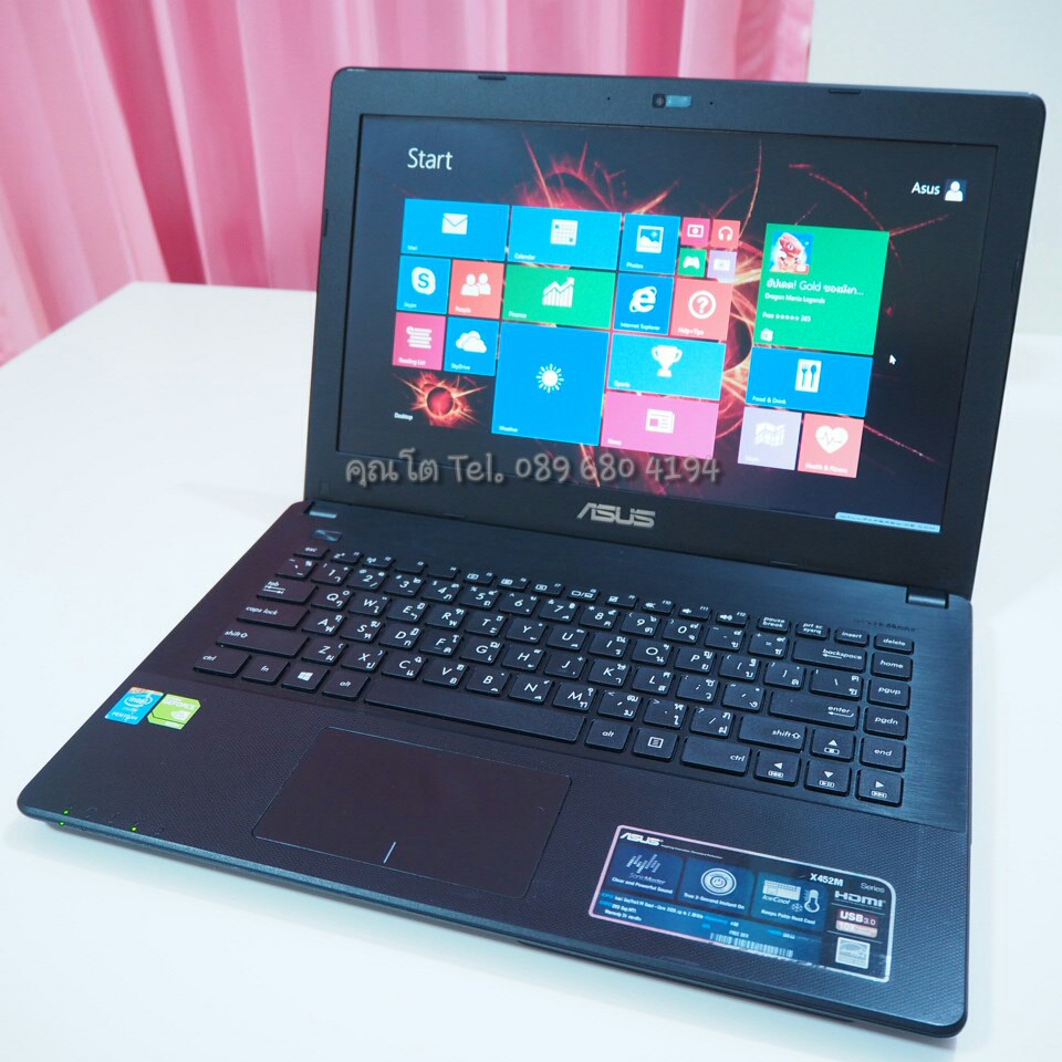 Asus X452M ตัวบาง สเปคแรง (การ์ดจอ GeForce 820M 1GB) | Shopee Thailand