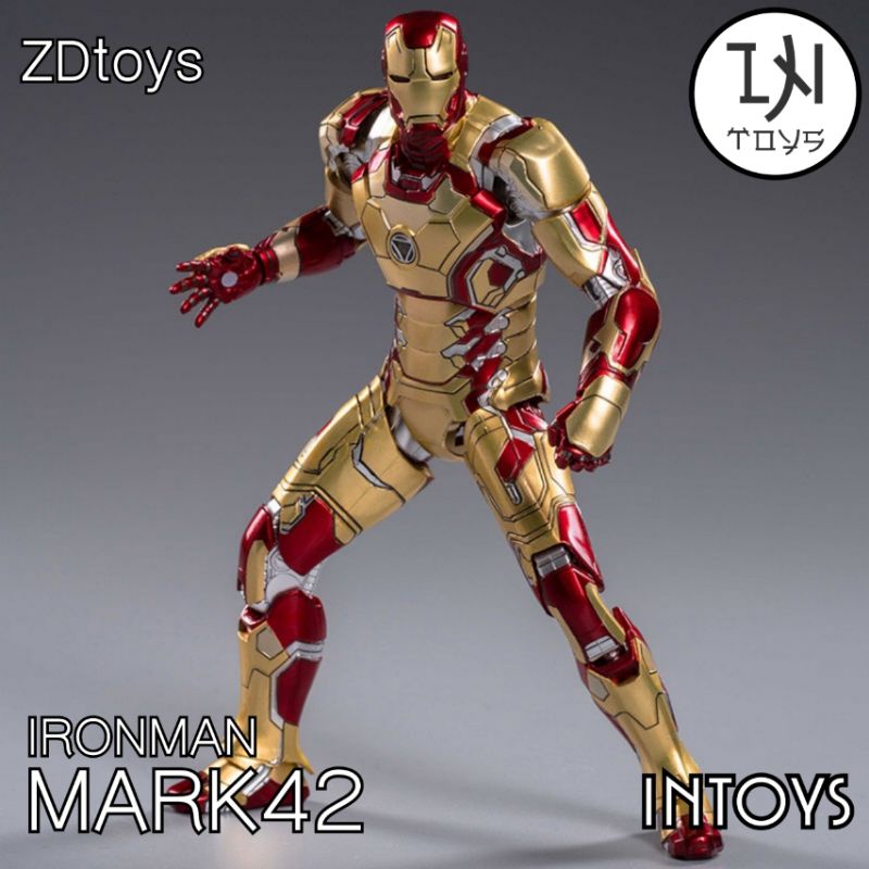 ZHONGDONG (ZD toys) Iron Man Mark 42 / MK42 Action Figure 1/10Scale ...