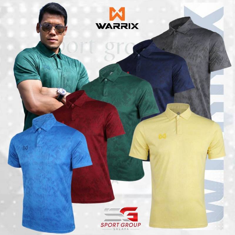 Warrix เสื้อโปโลคลาสสิค WA-202PLACL01 ผ้า 100% Polyester ทอแบบพิเศษ โลโก้ไฮเดน | Shopee Thailand