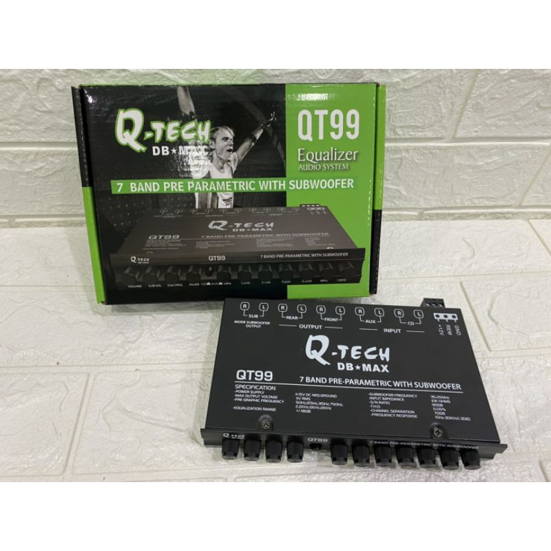 Q-Tech ปรีแอมป์โม,ปรีแอมป์รถยนต์,ปรีปรับเสียง,เครื่องเสียงรถยนต์,ปรีโม7 ...