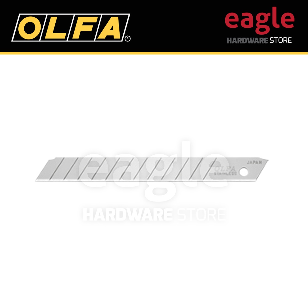 Olfa AB-10S ใบมีดสแตนเลสสําหรับ A-1 , 180 สีดํา , SPC-1 , เครื่องตัด SVR-2 | Shopee Thailand