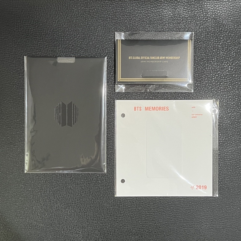 2019 พัดลมการ์ดอย่างเป็นทางการ เฉพาะ BTS PROOF ALBUM MEMBERSHIP CARD ...