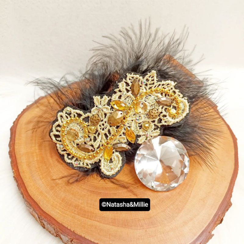 Hitam Gatsby HEADBAND OR HAIR CLIP - (ขนGOLDEN YELLOW BLACK) | Shopee ...
