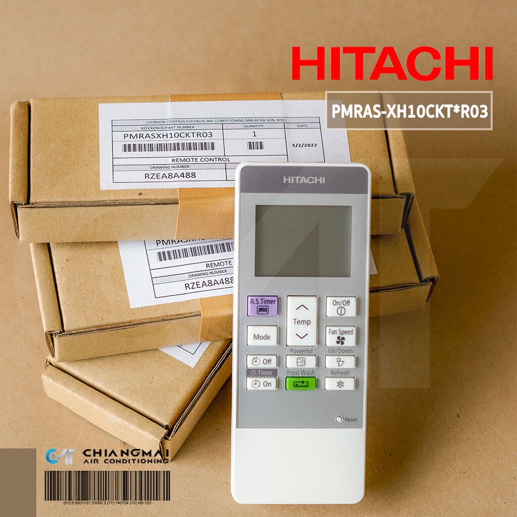 PMRAS-XH10CKT*R03 รีโมทแอร์ Hitachi (รหัสหลังรีโมท RAR-M0A6) รีโมทแอร์ฮิตาชิ ของแท้ศูนย์ ...