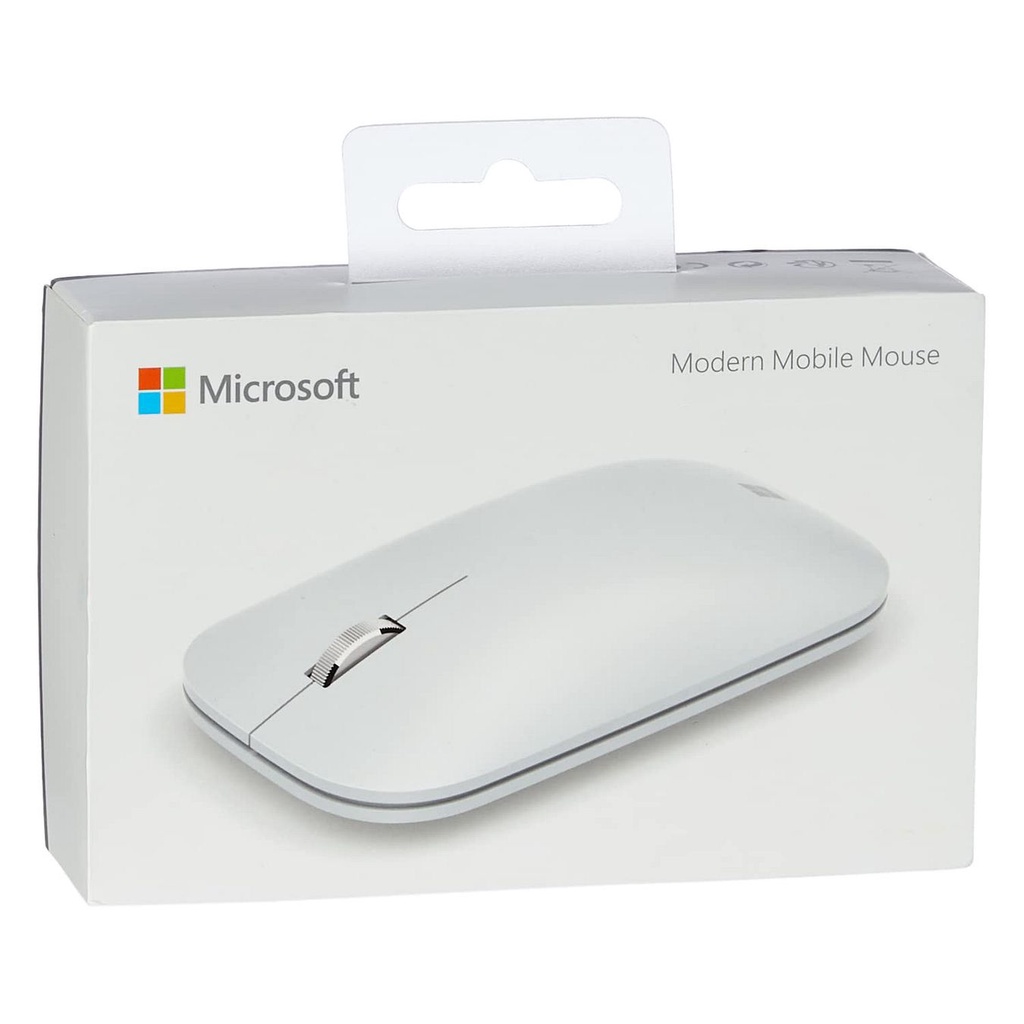 Microsoft Modern Mobile Mouse ( Glacier ) - Ambidextrous, BlueTrack, Bluetooth | Shopee Thailand