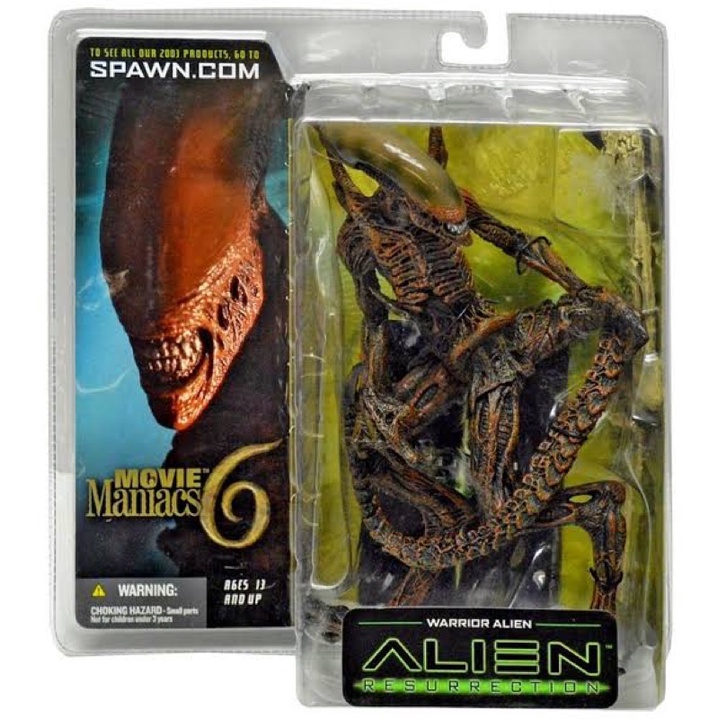 (แท้มือ1กล่องไม่สวย) Alien Resurrection Movie Maniacs Series 6 Warrior Alien Action Figure spawn ...