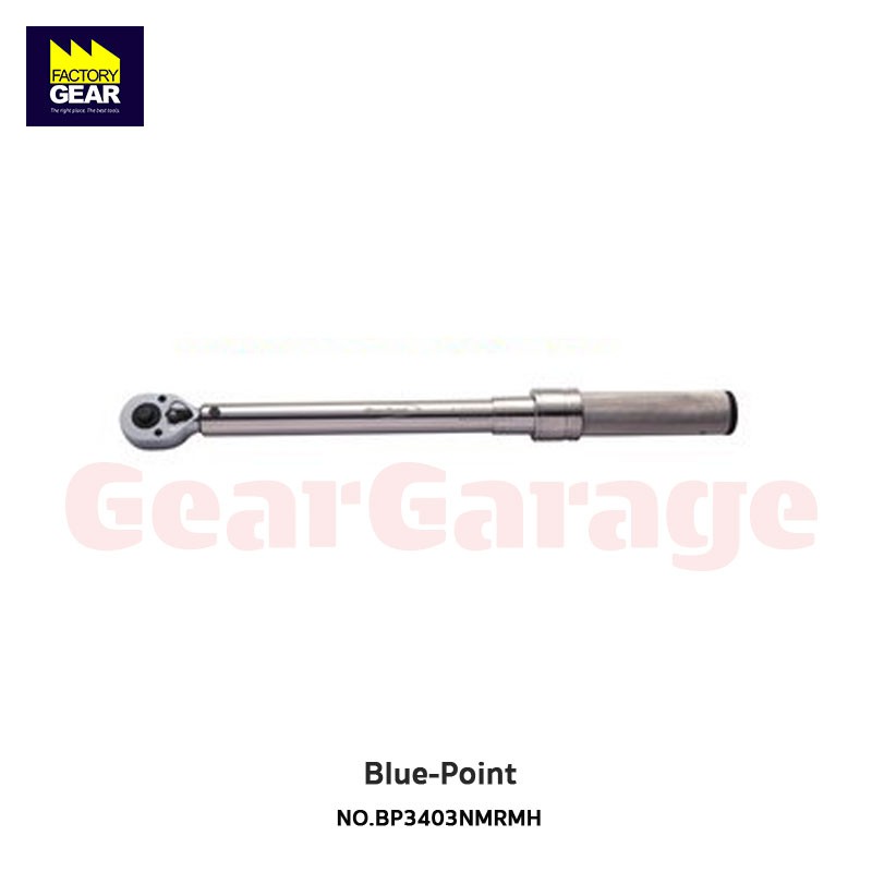 BLUE-POINT NO.BP3403NMRMH 1/2"Dr. Adj. Click Type Torque Wrench Dual ...