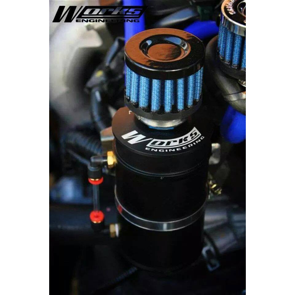 Works engineering Oil catch tank Aluminum (เกรดหนา) ถังดักไอ ...