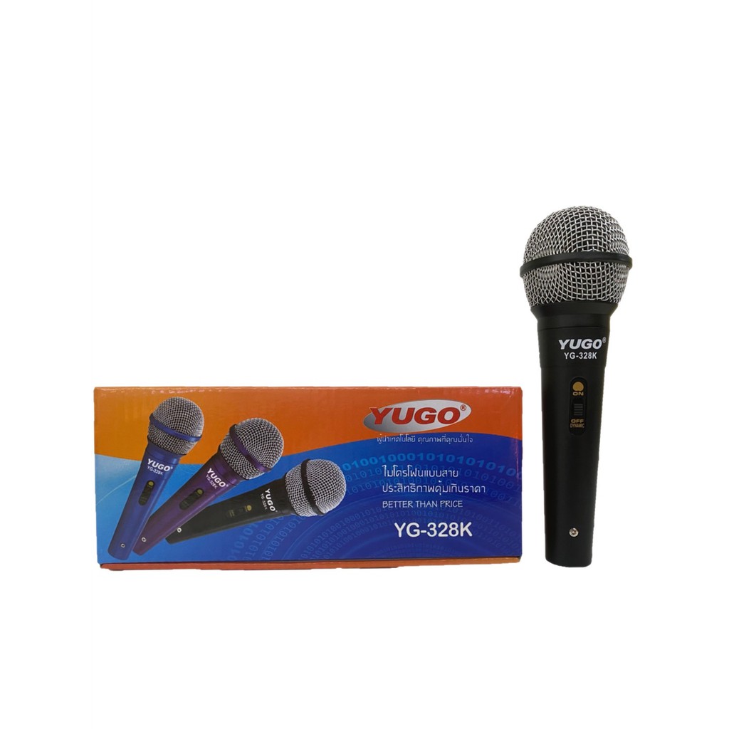 kiss2468YUGO YG-328Kไมค์โครโฟน พร้อมสาย PROFESSIONAL DYNAMIC MICROPHONE ...
