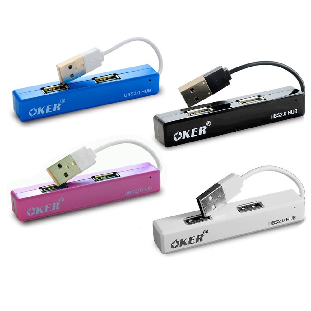 Oker USB Hub 2.0 4 ช่อง รุ่น H-408 HUB | Shopee Thailand