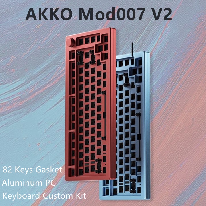 Akko MOD007 V2 ชุดปรับแต่งปะเก็น 82 คีย์ แผ่นอลูมิเนียม พร้อมสวิตช์ผ้า ...
