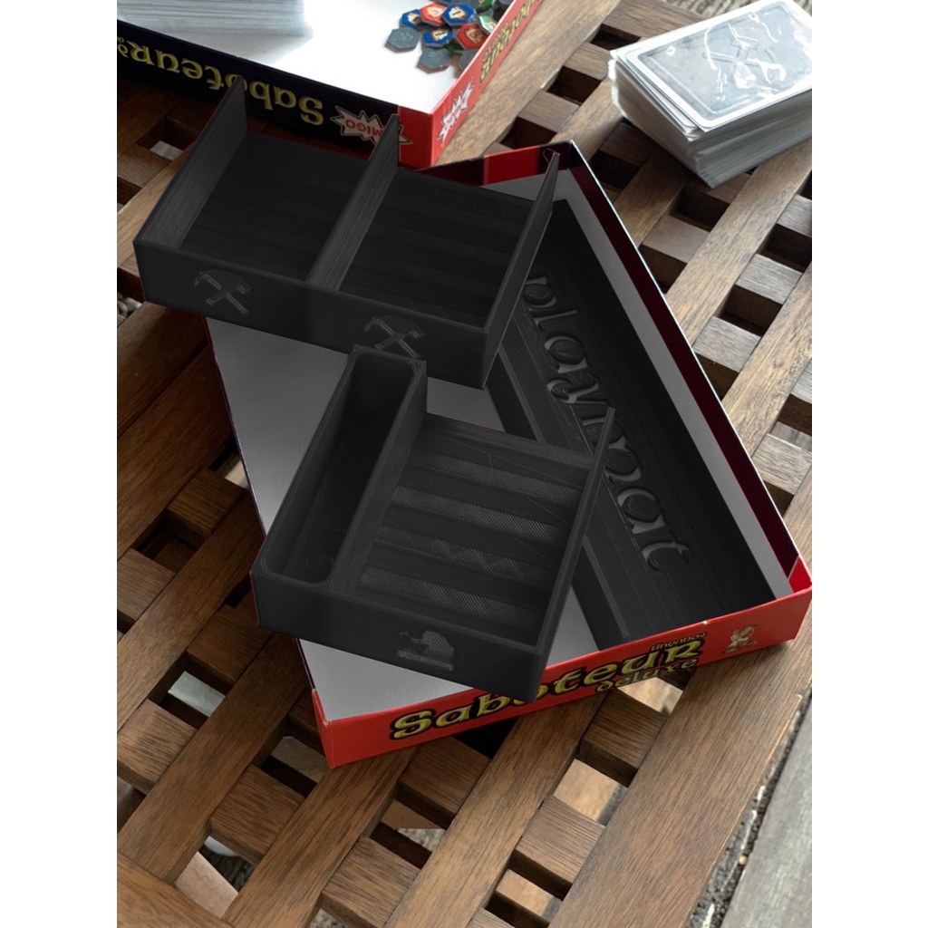 [Plastic] Saboteur Deluxe Board Game: Insert - ชุดจัดเก็บอุปกรณ์ สำหรับ ...