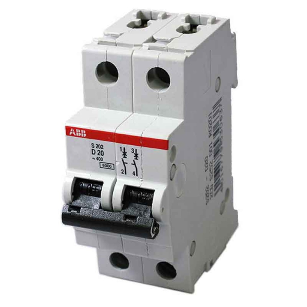 เซอร์กิตเบรคเกอร์ MCB S202M-C 2P Circuit Breakers MCB S202M-C 2P ABB | Shopee Thailand