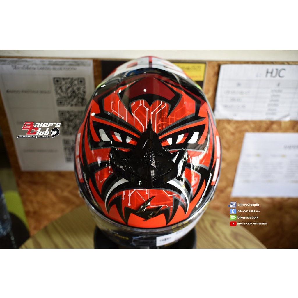 SCORPION EXO R1 AIR :FABIO MONSTER REPLICA (RED) | Shopee Thailand