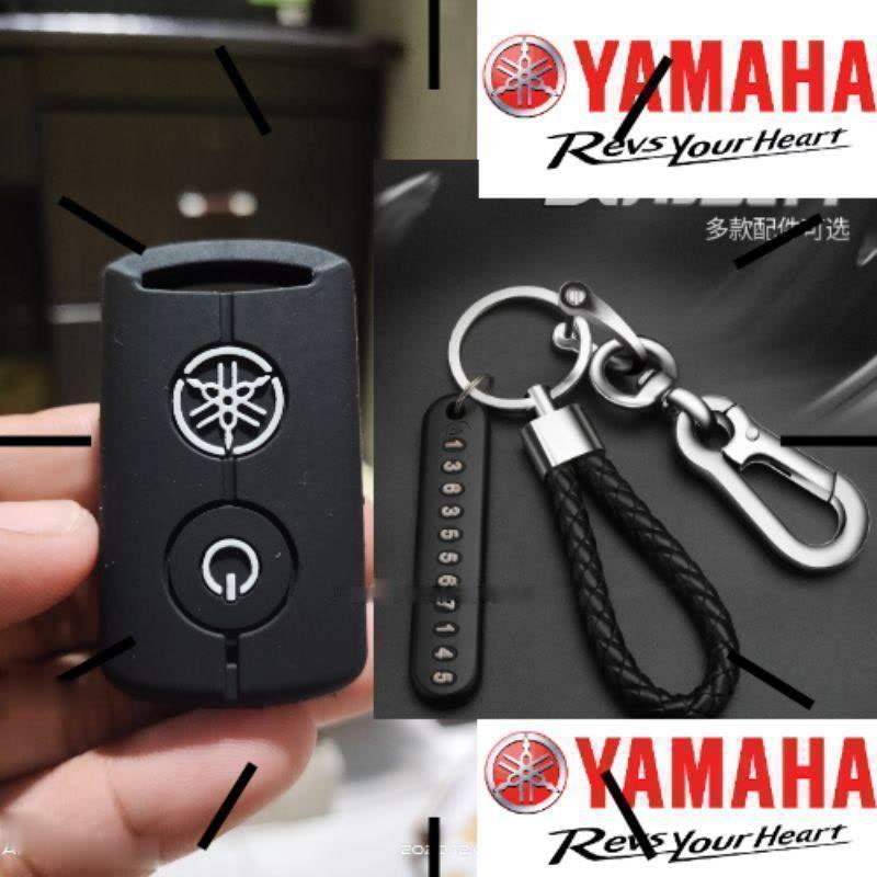 เคสซิลิโคน พร้อมพวงกุญแจ กันหาย สําหรับ YAMAHA NMAX v.2 2020 Aerox S ...