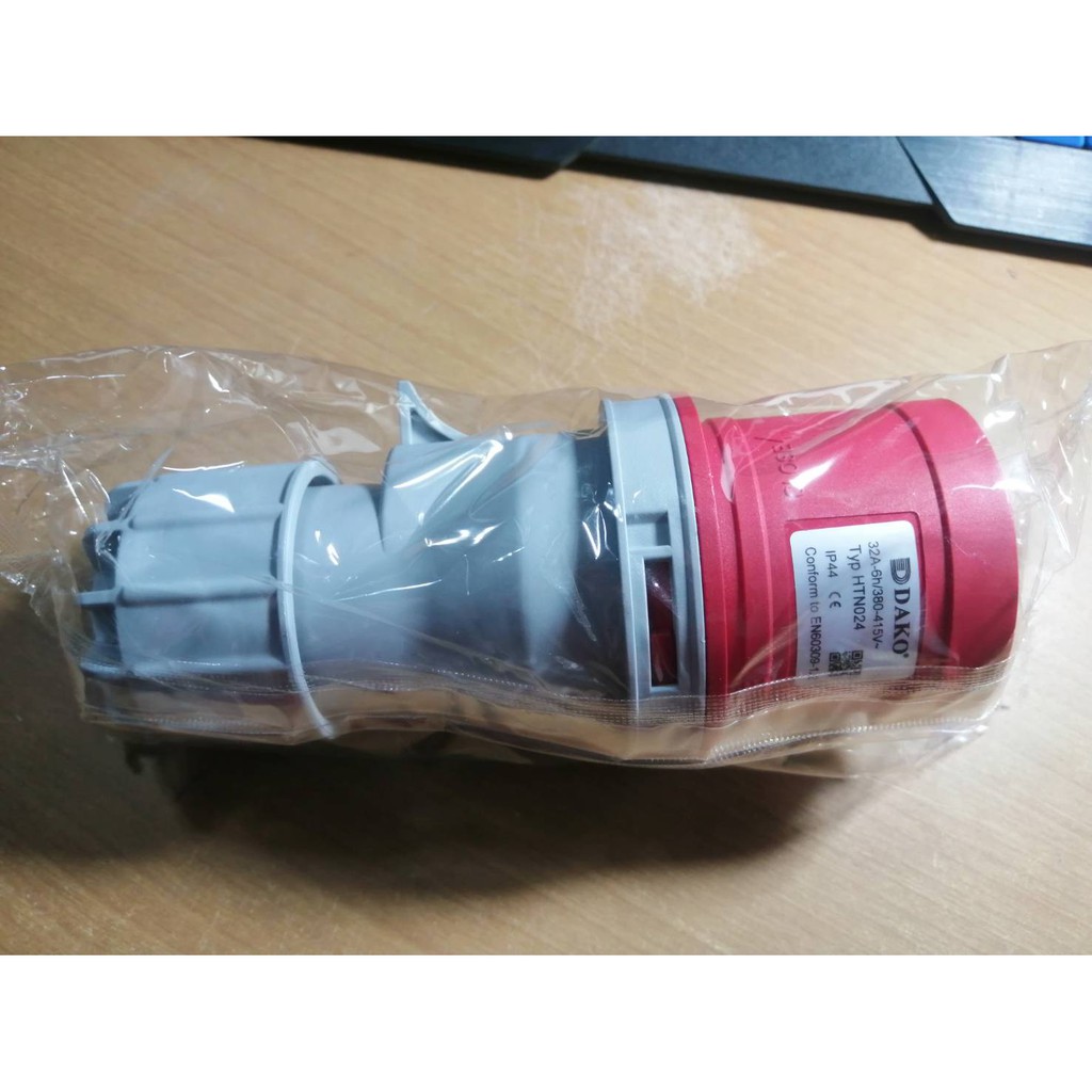 Dako Power plug (เพาเวอร์ปลั๊ก) รุ่น HTN024 32A 380V-415V 4Pin ระดับกัน ...