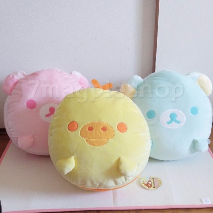 🇯🇵 หมอน มาการอง ตุ๊กตา ริลัคคุมะ Mochimochi Macaron Rilakkuma 35cm ลิขสิทธิ์แท้ San X Cushion