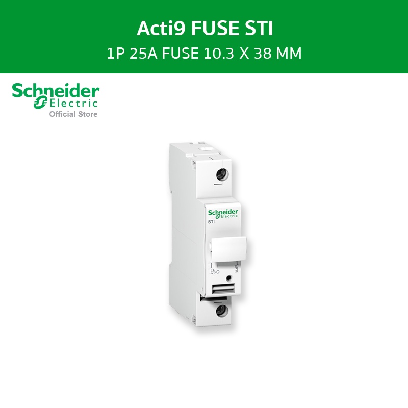 Schneider Electric Acti9 - fuse-disconnector STI - 1 pole - 25 A - for fuse 10.3x38 mm (A9N15636 ...