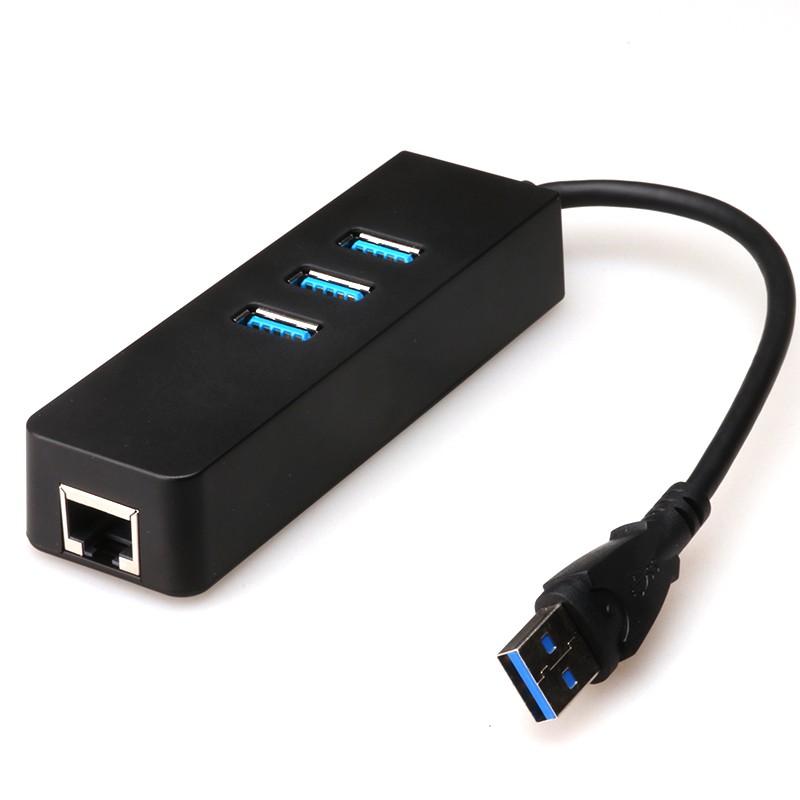 พร้อมส่ง 2 in 1 USB 3.0 to RJ45 Lan Gigabit 3 Port USB Hub | Shopee ...