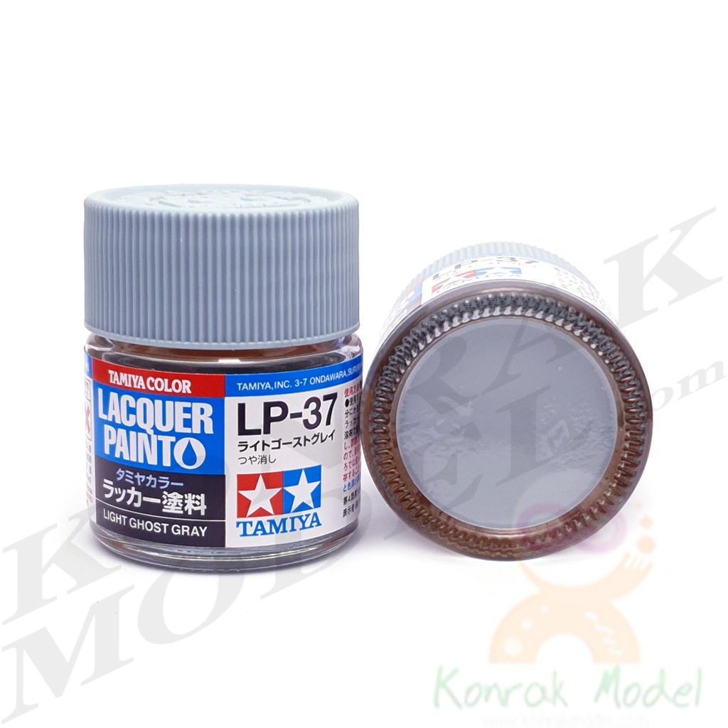 สีทามิย่าสูตรแล็คเกอร์ Tamiya Lacquer paint LP37 Light ghost gray 10ML ...