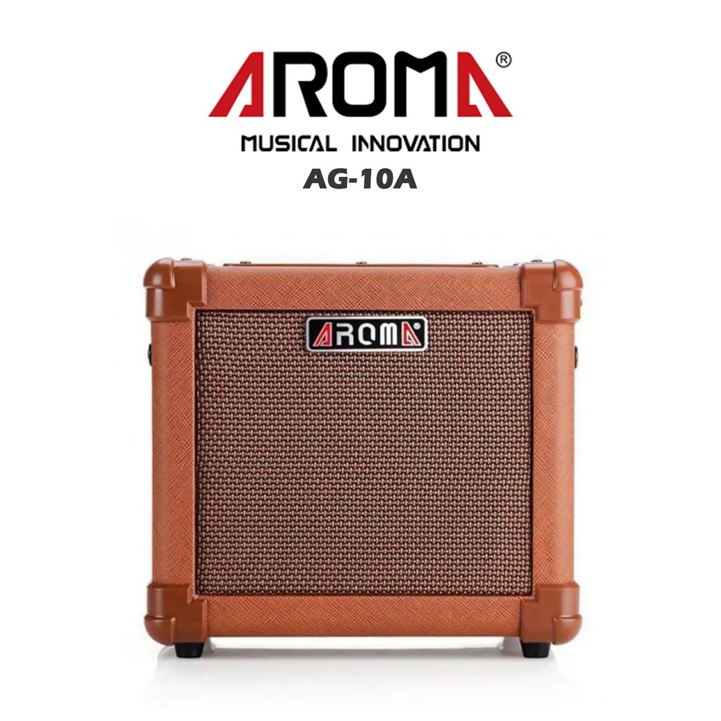 แอมป์กีตาร์โปร่ง 5.5" 10W AROMA รุ่น AG-10A | Shopee Thailand
