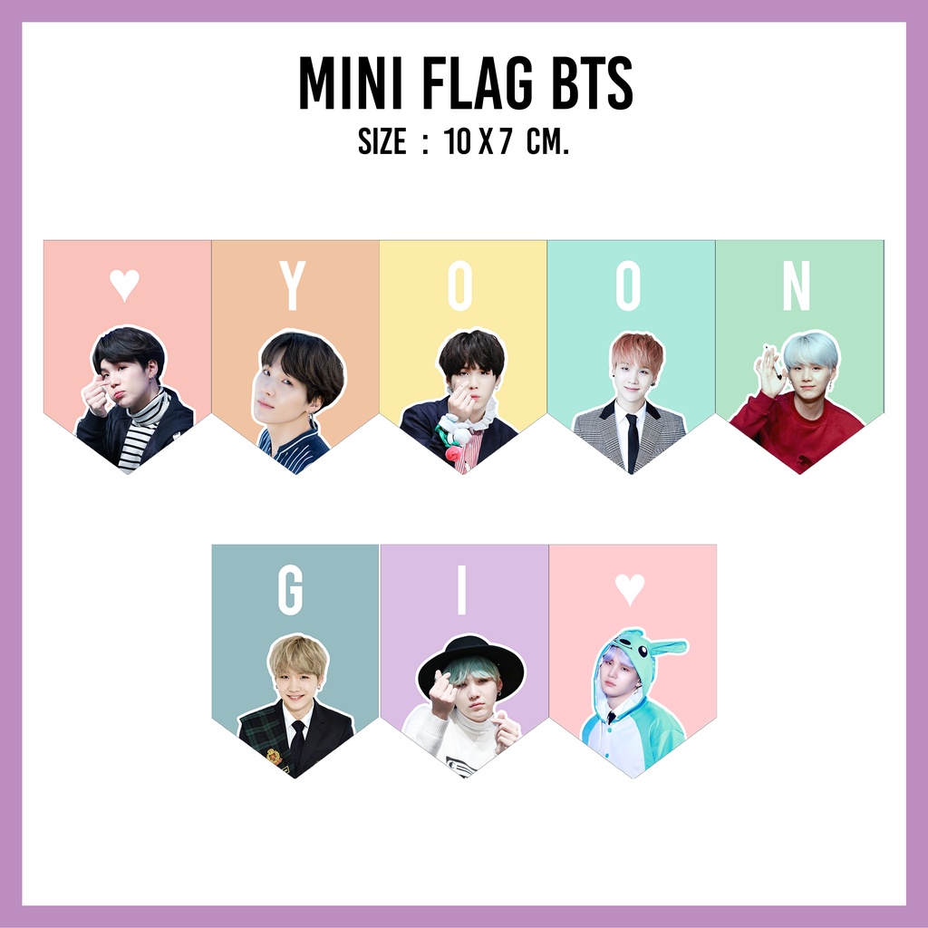อัพเดตลายใหม่ ธงจิ๋ว BTS [mini flag BTS] | Shopee Thailand