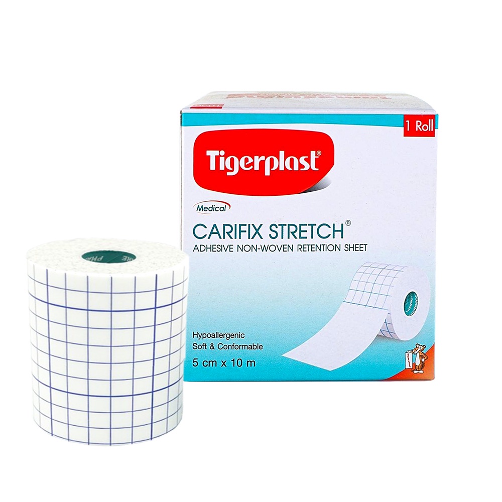 ไทเกอร์พล๊าส แคริฟิกซ์ สเตรช แผ่นปิดแผลชนิดผ้าใยสังเคราะห์ Tigerplast ...