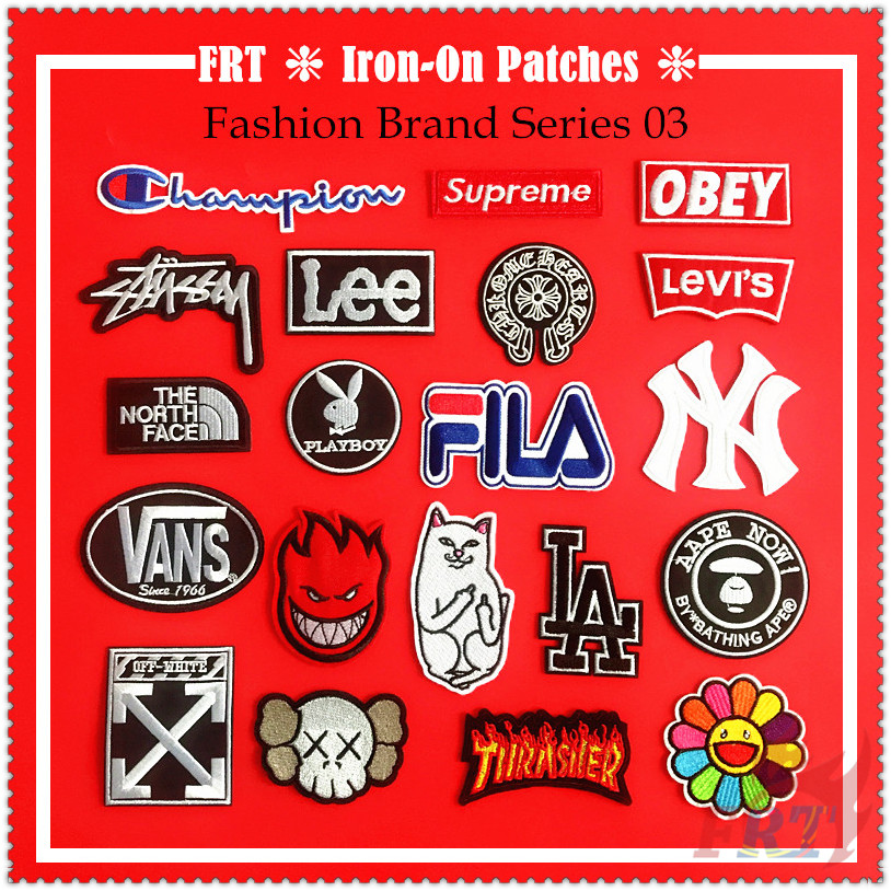 Fashion Brand Series 03 Iron-on Patch 1Pc Diy Embroidery Patch Iron on ...