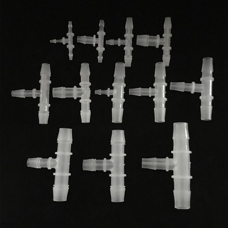 3mm-14mm PP Plastic Reducing Tee Connector For Silicone tube Soft Hose ...
