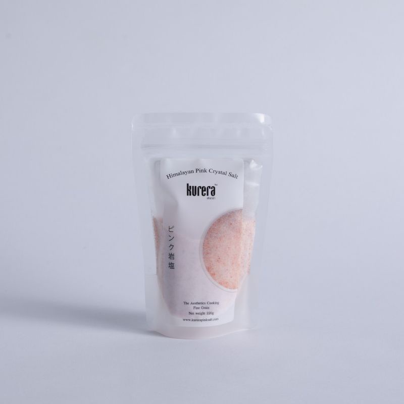 Kurera Himalayan Pink Salt เกลือชมพูหิมาลายัน 220g. แบบละเอียด | Shopee ...