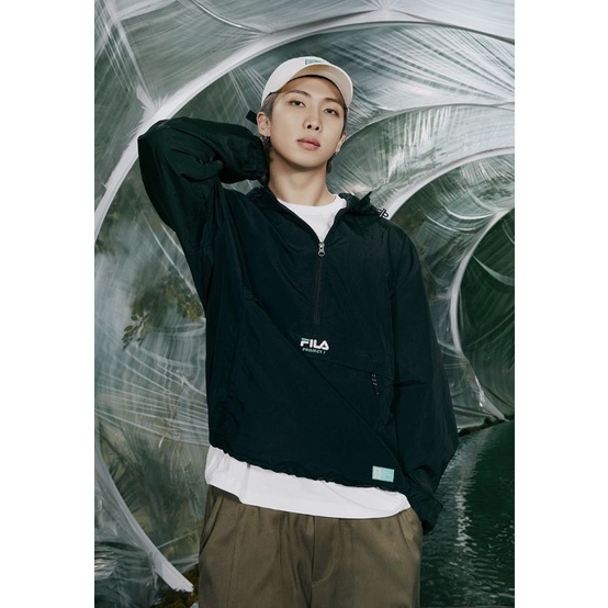ของแท้!! เสื้อแจ็คเก็ต Fila รุ่นBack to Nature RM BTS | Shopee Thailand