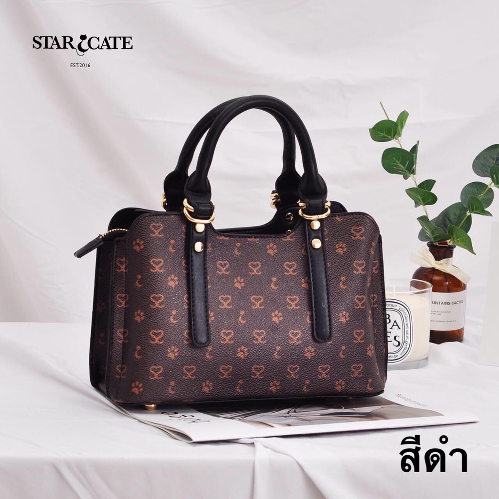 กระเป๋าแฟชั้นผู้หญิงแบบถือสะพายข้างก็ได้มีช่องเยอะหนังPUแบบใหม่STARCATE ️ของแท้100% ️ | Shopee ...